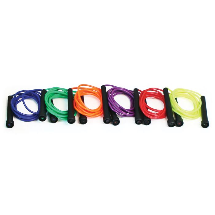Coloured Plastic Skipping Ropes Set of 6